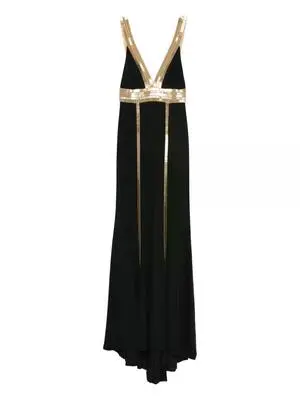 Costarellos Embellished Maxi Dress - Black