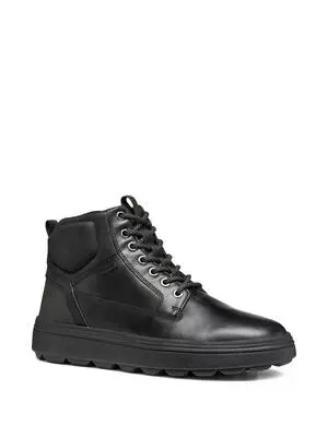 Geox Logo-plaque Leather Boots