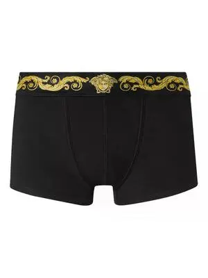 Versace Medusa-motif Elastic-waistband Boxers - Black