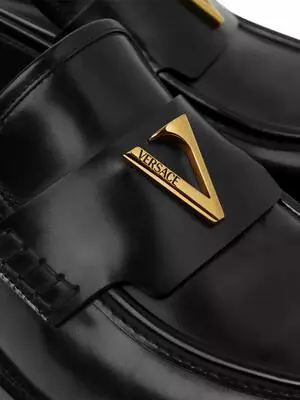 Versace Logo-plaque Loafers