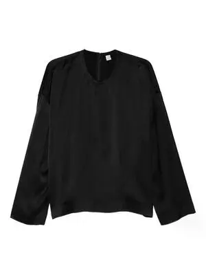 TOTEME Long-sleeve Top - Black