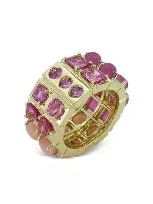 TYPE JEWELRY 14k Yellow And Pink Sapphire Ring - Gold