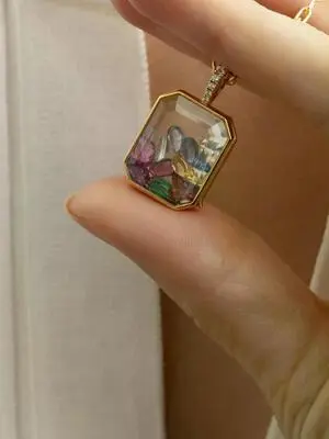 Loquet December Birthstone Tanzanite Charm Pendant - Blue