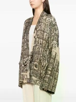 UMA WANG Tie-waist Graphic Jacket