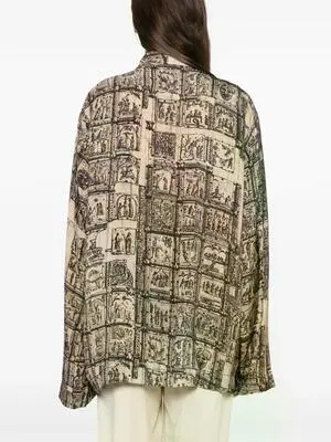 UMA WANG Tie-waist Graphic Jacket