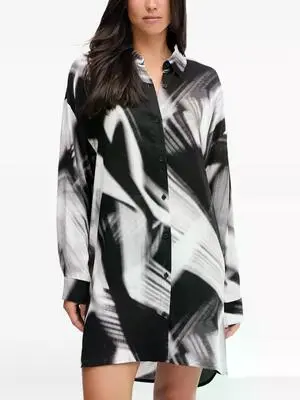 Dkny Buttoned Printed Nightdress