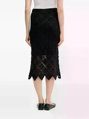 Dkny Openwork Midi Skirt