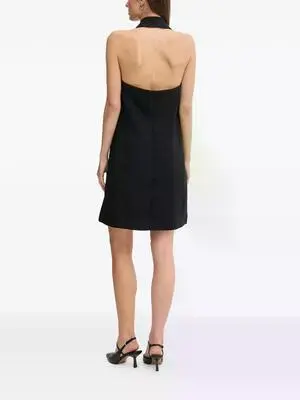 Dkny Button Halterneck Mini Dress