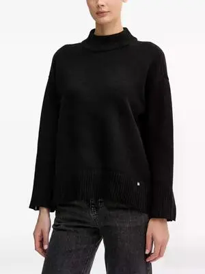 Dkny Ribbed Funnel-neck Knitwear