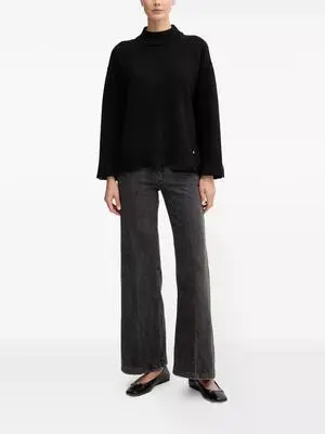 Dkny Ribbed Funnel-neck Knitwear