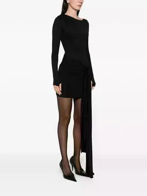AXEL 113 Tina Long-sleeve Mini Dress - Black