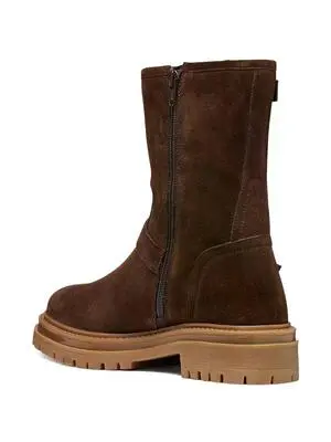 Geox Buckle-embellishment Suede Boots