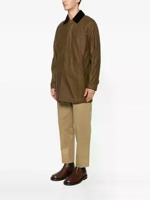 BARACUTA Original Corduroy Collar Coat - Brown