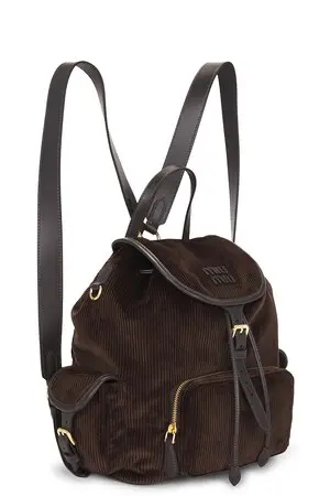 Miu Miu Velluto Righe Backpack