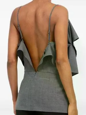 MAISON MARGIELA Ruffled Strap Top
