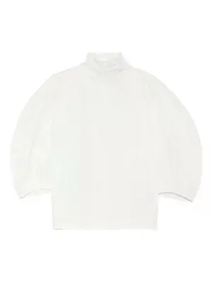 B1ARCHIVE High-neck Balloon-sleeve Top