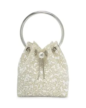 Jimmy Choo Silver Tone Bucket Bags