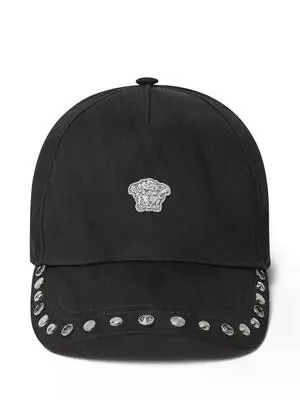Versace Cotton Baseball Cap - Black