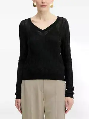 Guess V-neck Cable Knit Sweater