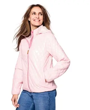 NORTHERN CLASSICS Quilted Puffer Jacket - Shiny Ballerina Pink