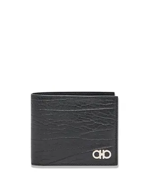 Ferragamo Revival Gancini Bi Fold Wallets For Men