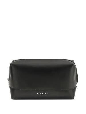 Marni Buckle Strap Messenger Bag - Black