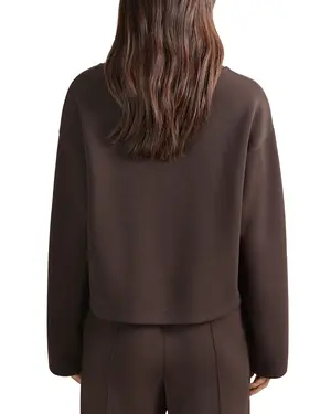 REISS Iris Funnel Neck Top
