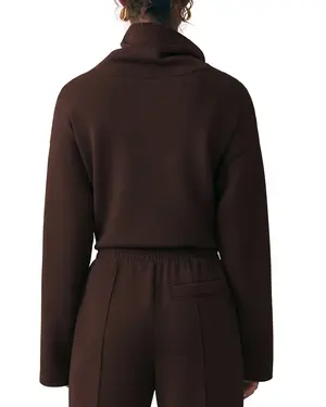 REISS Iris Funnel Neck Top