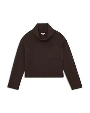 REISS Iris Funnel Neck Top