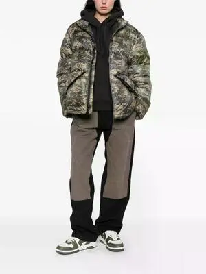 StÜssy Camouflage Zip Jacket - Green