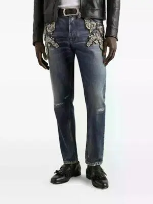 Dolce & Gabbana Embellished Jeans - Blue