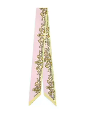 Versace Barocco-print Scarf - Pink