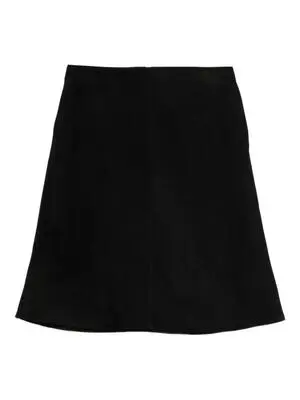 TOTEME Mini Suede Skirt - Black