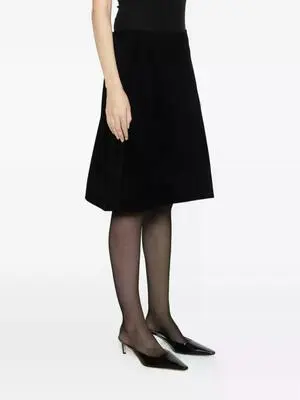 TOTEME Mini Suede Skirt - Black