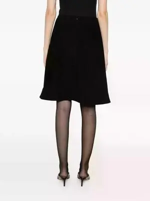 TOTEME Mini Suede Skirt - Black