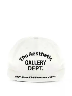 GALLERY DEPT. Aesthetic Of Indifference Embroidered Cap - White