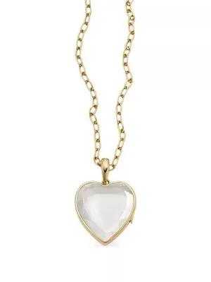Loquet 18k Yellow Large Heart Locket Necklace - Gold