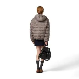 Miu Miu Technical Pongé Down Jacket