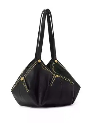 Versace Protea Leather Shoulder Bag