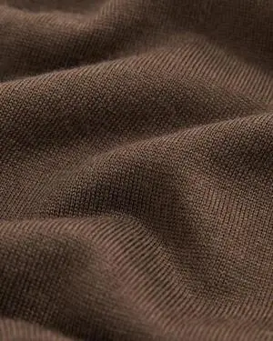 REISS Merino-wool Crewneck Sweater - Chocolate