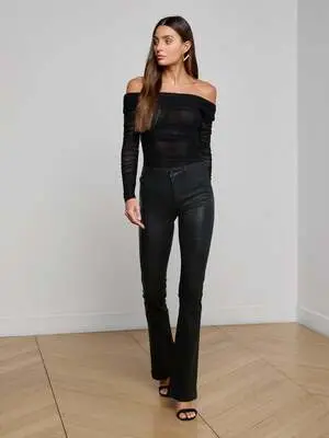L'Agence Poppie Off-the-shoulder Bodysuit