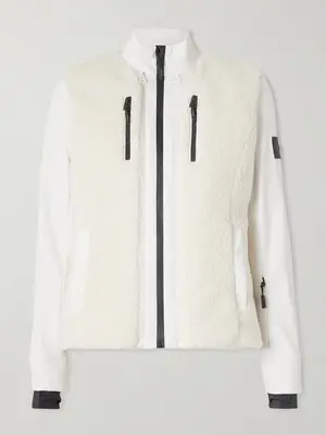 Mackage Dewi Convertible Fleece-trimmed Down Ski Jacket - Neutrals