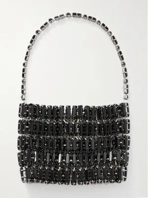 Saint Laurent Evening Micro Crystal-embellished Chainmail Shoulder Bag