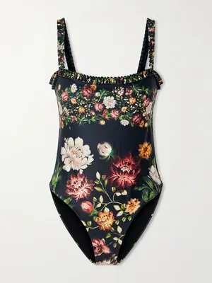 Agua Bendita Limón Paramo Floral-print Swimsuit - Multi