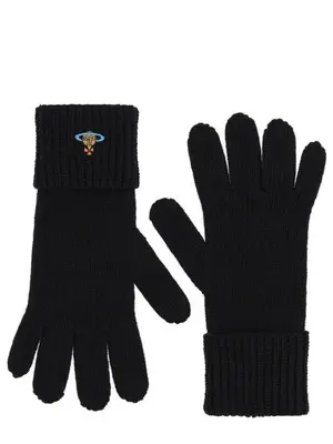 VIVIENNE WESTWOOD Wool Gloves - Black