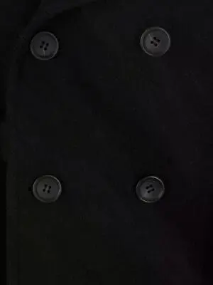 Yohji Yamamoto Leather-panel Coat