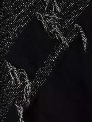 Yohji Yamamoto Leather-panel Coat