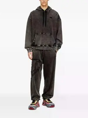DIESEL® Cotton Hoodie With Embroidered Detail