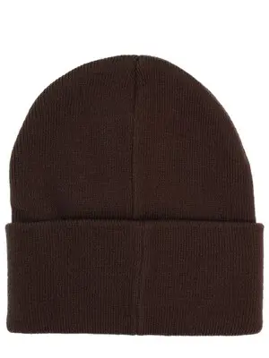 Obey Logo Beanie - Brown