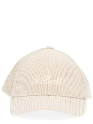 MC2 SAINT BARTH Corduroy Baseball Cap - Beige
